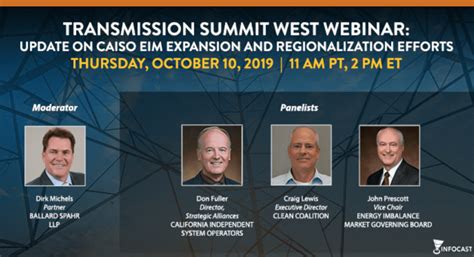 Webinar Update On Caiso Eim Expansion And Regionalization Efforts Thursday October 10 2019