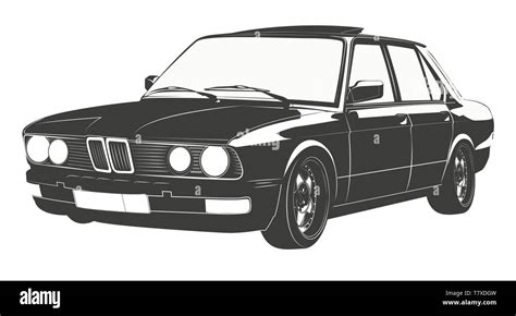 Vector Illustration Of Isolated Passenger Car Stock Vector Image And Art