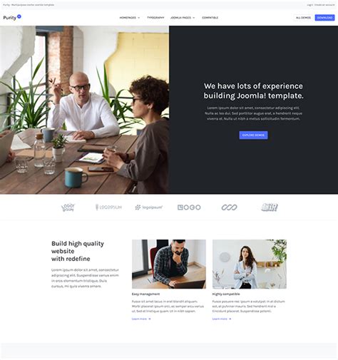 Introducing Purity Iv The Return Of The Beloved Free Joomla Template