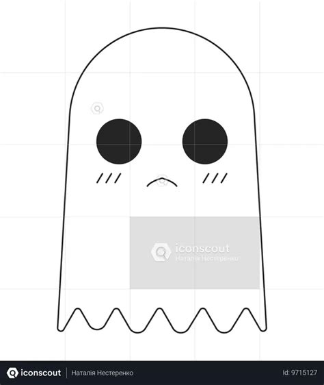 Unhappy Cute Ghost Illustration Free Download People Illustrations Iconscout
