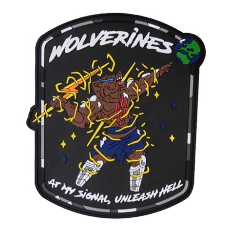 4 Ews Wolverines Pvc Patch 4th Electronic Warfare Squadron Patches