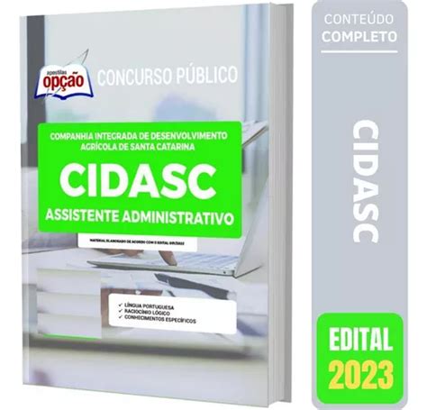Apostila Cidasc 2023 Assistente Administrativo A4 Mercadolivre