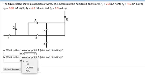 Solved A Collection Of Wires The Currents At The Numbered Chegg Com