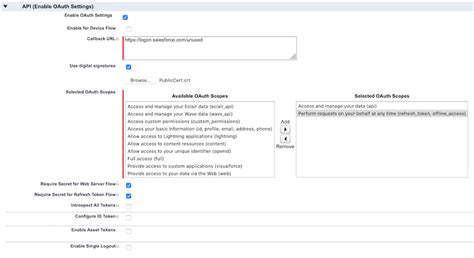 creating a salesforce connected app glen mazza s weblog