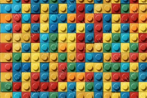 Colorful Lego Pattern Seamless Graphic By Sun Sublimation · Creative
