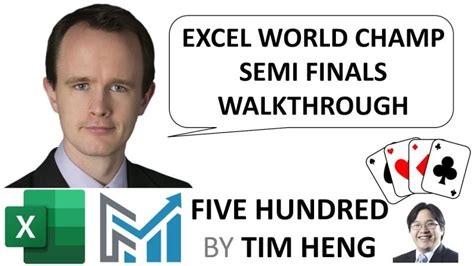 Diarmuid Early On Linkedin Excel World Champs Semi Final Five Hundred