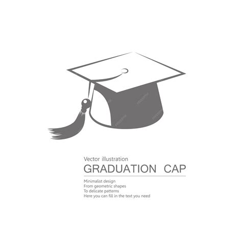Premium Vector Vector Drawn Degree Cap Isolated On White Background