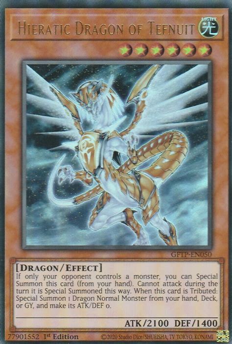 Dragón Hierático de Tefnuit Fantasmas del Pasado Yu Gi Oh CardTrader