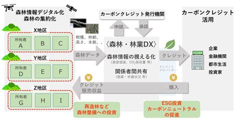 森林林業DXを活用した民有林の集約化によるJ クレジット創出に向け プロジェクト登録申請を完了しました NEWS お知らせ地域創生