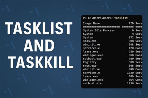 Tasklist And Taskkill Guide View And Stop Windows Processes