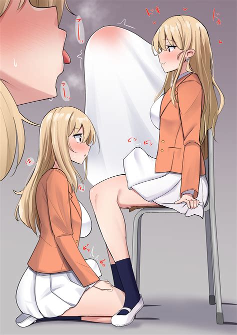 Rule 34 2futas Big Breasts Big Penis Blonde Hair Blowjob Blush Boner