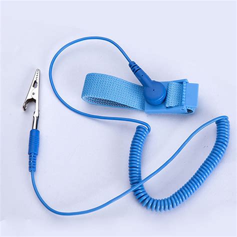 Anti Static Wrist Strap Grounding Electricity Discharge Esd Band Bracelet Shopee Malaysia