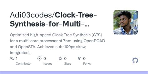 Github Adi03codesclock Tree Synthesis For Multi Core Processor