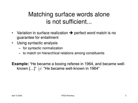 Ppt Normalized Alignment Of Dependency Trees For Detecting Textual