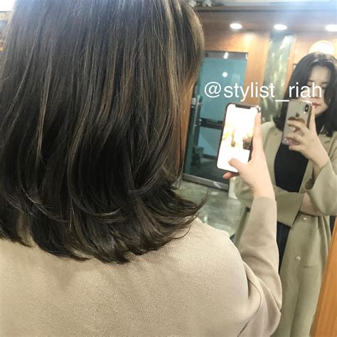 💈중곡동미용실 성지 ° 헤어바이리아 리아원장💈퍼스널 염색 시스루컷 빌드펌 히피펌 레이어드펌 💚중단발 C컬펌💚 긴머리라고 다 예쁜게 아닙니다 고객님의 얼굴형과