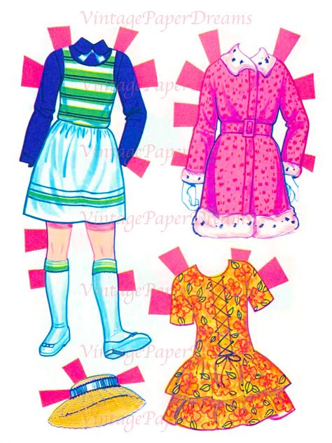 Vintage Paper Doll Printable Pdf Malibu Skipper Paper
