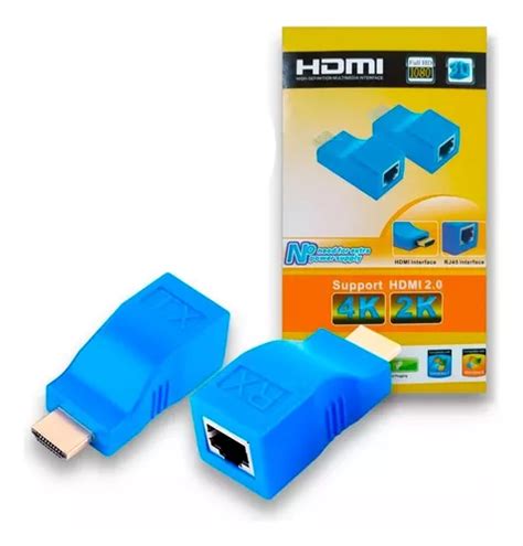 Extensor Hdmi D Metros Via Cabo De Rede Rj Cat E MercadoLivre