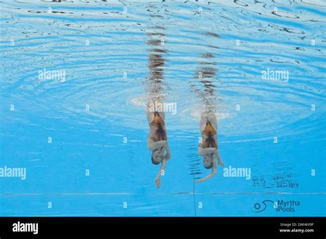 Audrey Lamothe And Jacqueline Simoneau Of Canada Compete In The Womens