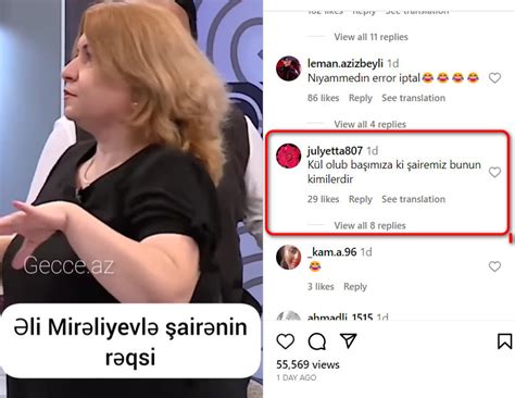 Canli Efirde Sairenin Reqsi Muzakireye Sebeb Oldu Vİdeo