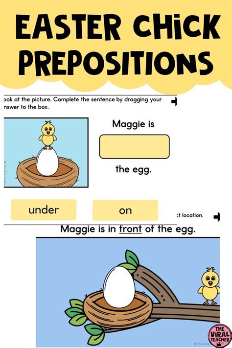 Easter Prepositions Activities Prepositions Preposition Activities