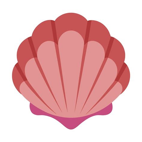 Colored Sea Shell Vector On White Background Premium Ai Generated Vector