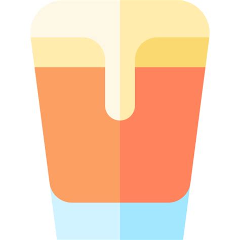 Shaker Pint Glass Basic Straight Flat Icon