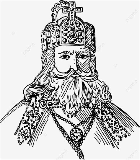 Charlemagne Vintage Illustration Emperor Emperor King Vector Emperor