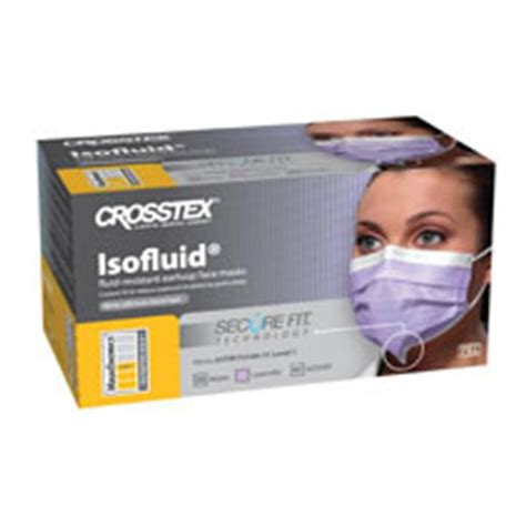 New Crosstex Securefit Isofluid Face Earloop Mask Lavender By Crosstex