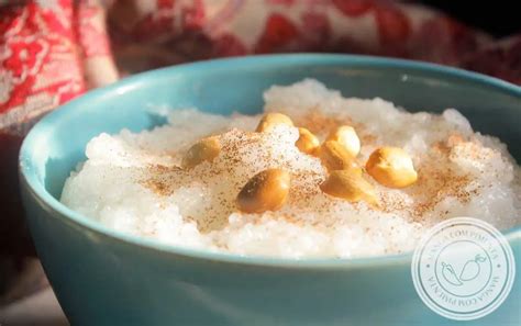 Mingau De Arroz Doce Sem Leite Manga Com Pimenta