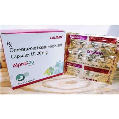 Aipra 20 Mg Omeprazole Gastro Resistant Capsules Culmen At Rs 39strip
