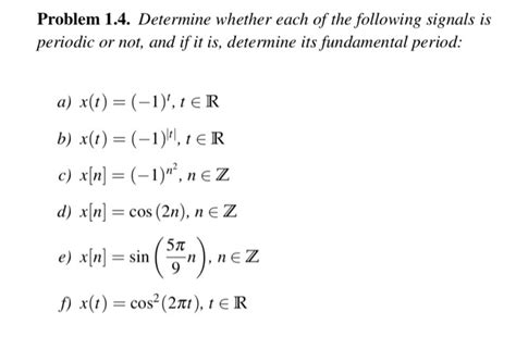 Solved Problem Determine Whether Each Of The Following Chegg
