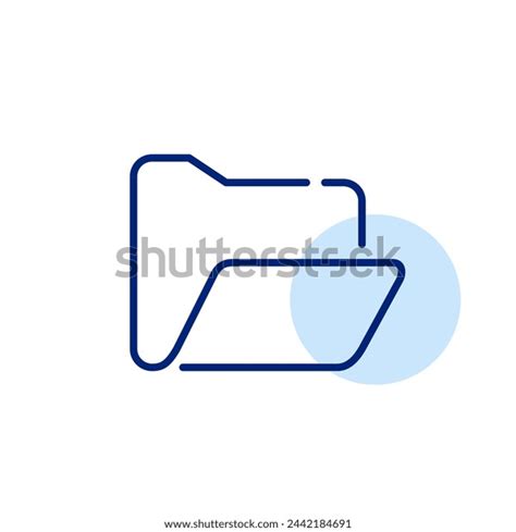 Open Computer Folder File Access Sharing Stock Vector Royalty Free