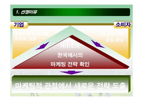Nike나이키 마케팅stp Swot 4p전략분석과 향후전략제시 파워포인트 경제경영