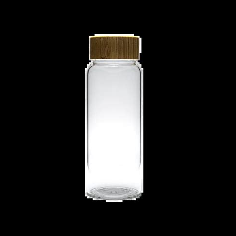 Glass 750ml Plain Bottle With Wooden Lid Freeshop