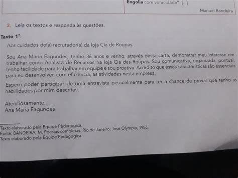 Use V Para Verdadeiro E F Para Falso Brainly Br