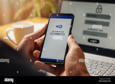 Two Step Authentication Verification Code On Smart Phone Screen For