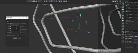 axis center is not on the spline i selected how can i center it r