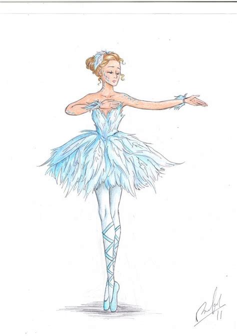 Swan Lake By Win E On Deviantart Ballet Illustration Ballet Drawings