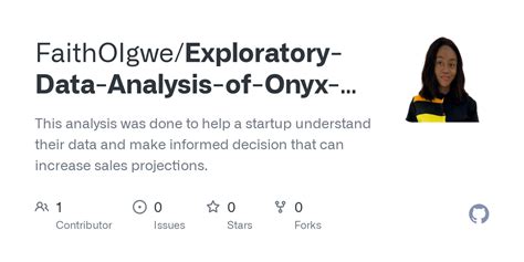 Github Faithoigwe Exploratory Data Analysis Of Onyx Bakery Using