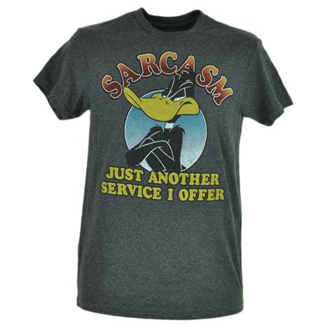 Looney Tunes Sarcasm Just Another Service I Offer Daffy Duck Tshirt Tee