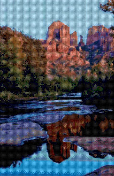 Cathedral Rock Arizona Cross Stitch Pattern Pdf Instant Download By