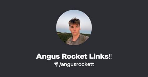 Angus Rocket Links Instagram TikTok Linktree