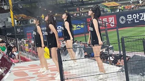 20230809 Kt전 원정경기 8차전 7회초응원후 치어리더공연 Youtube
