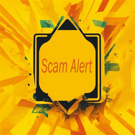 Premium Photo Vector Grungy Style Scam Alert Yellow Background Keep