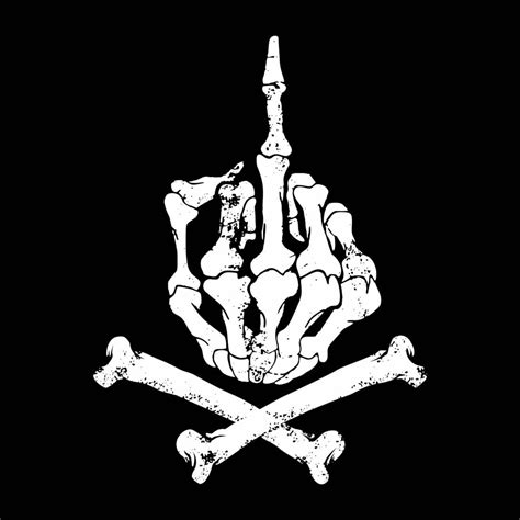 Bones Middle Finger Your Print