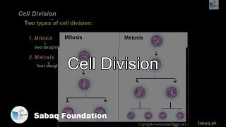 Free Videos Variations Heredity And Cell Division General Science Federal Class Sabaq Pk