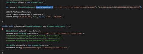 Fo Dicom How Can I Download Dcm Images From Pacs And Save Them Stack Overflow