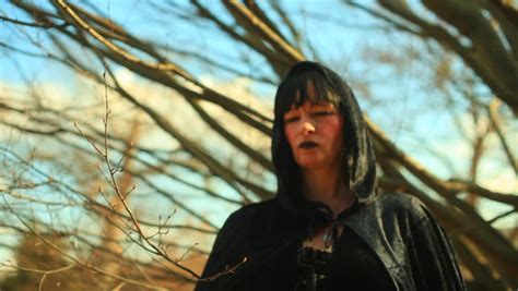 Stock Video Of Goth Witch Using Magic Wand 5951333 Shutterstock