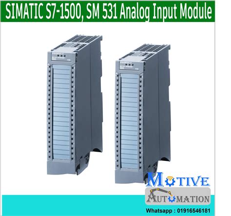 SIMATIC S7 1500 Analog Input Module Motive Automation