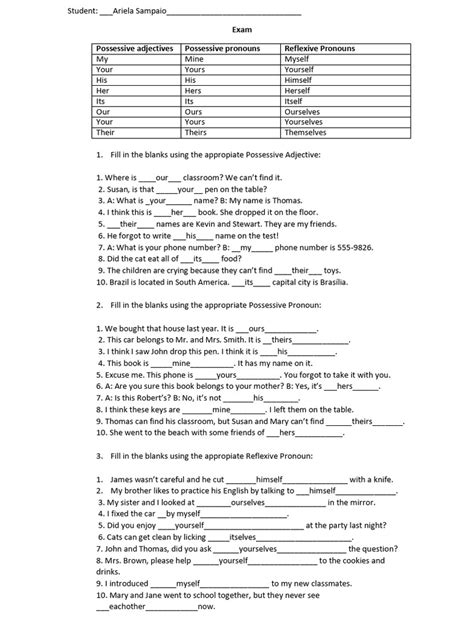 Prova Da Iii Unidade Inglês Ii Respondida Pdf Linguistic Morphology